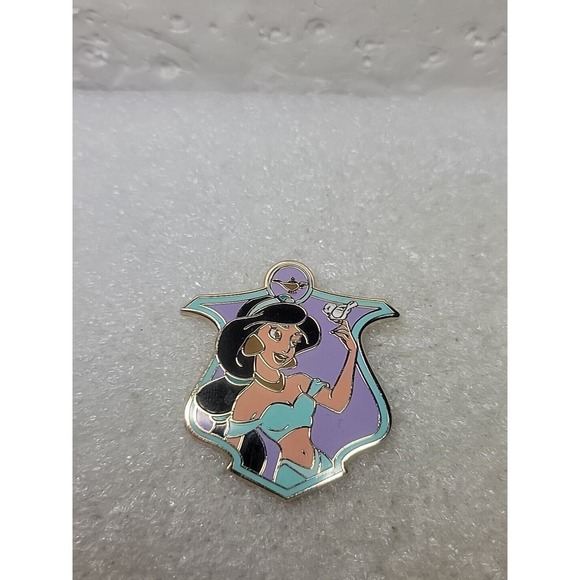 Disney | Jewelry | Jasmine Aladdin Princess Shield Crest 22 Disney ...